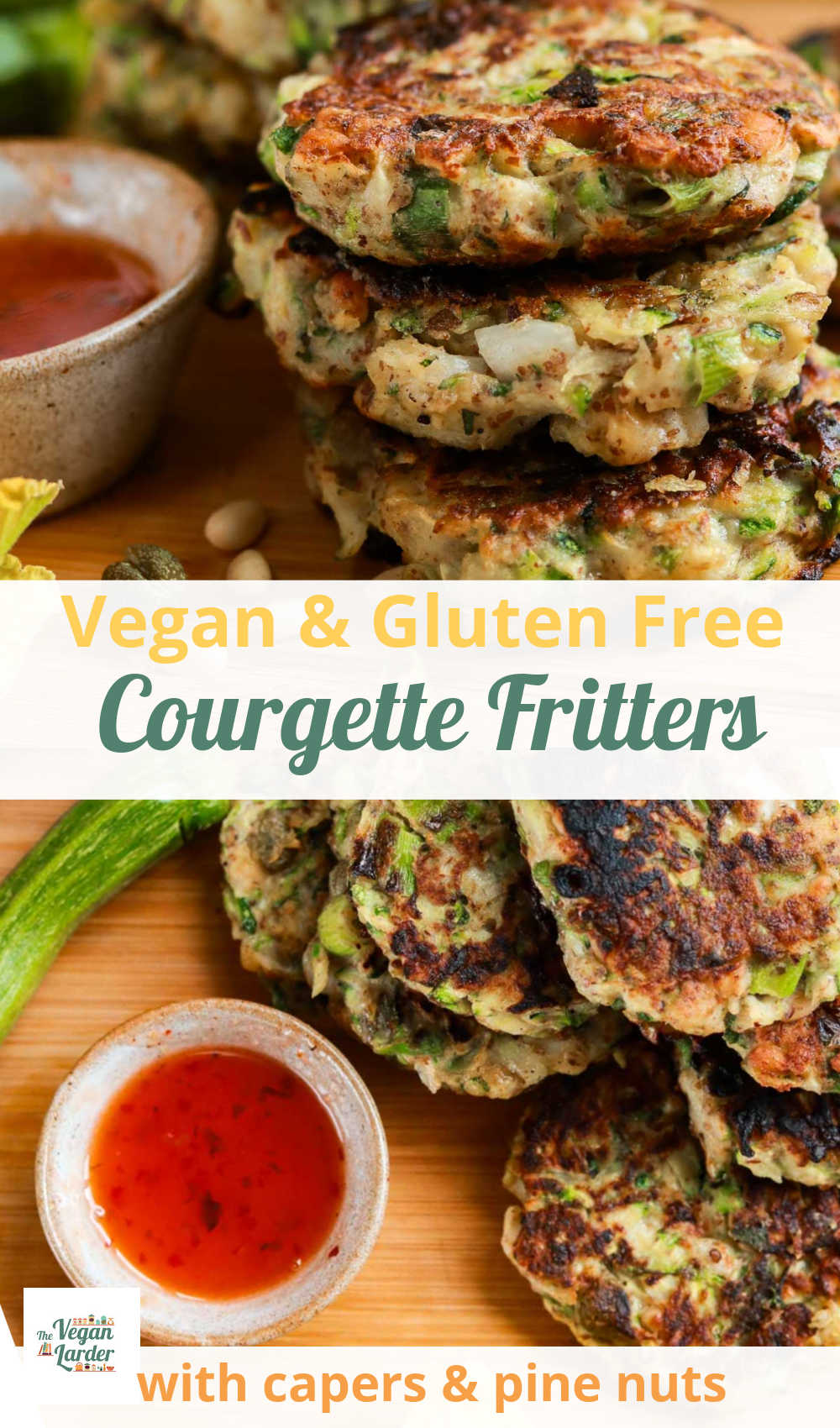 Vegan Courgette Fritters with Pine Nuts (G.F. recipe) – The Vegan Larder
