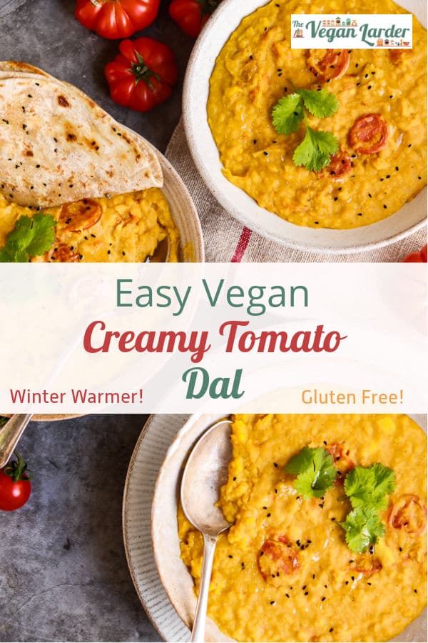 Easy Creamy Tomato Dal – The Vegan Larder