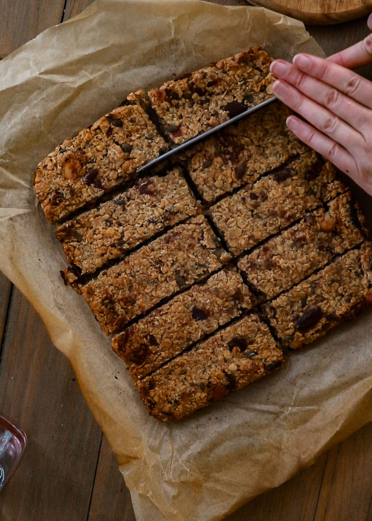 Nutty Vegan Flapjacks with Dark Chocolate | The Vegan Larder