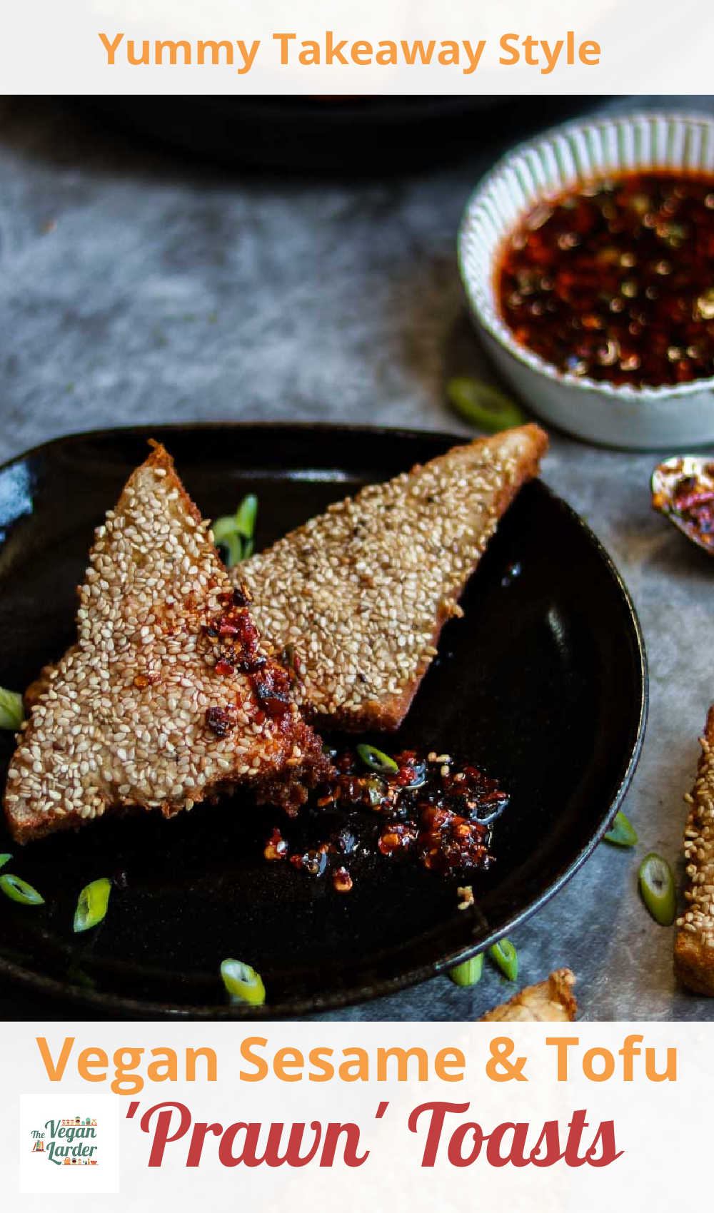 Vegan Sesame 'Prawn' Tofu Toasts