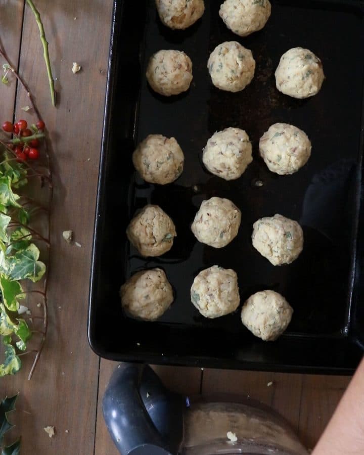 Vegan Christmas Tempeh 'Sausage' Stuffing Balls – The Vegan Larder